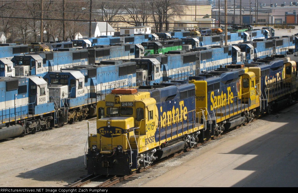 Stored BNSF Locomotives